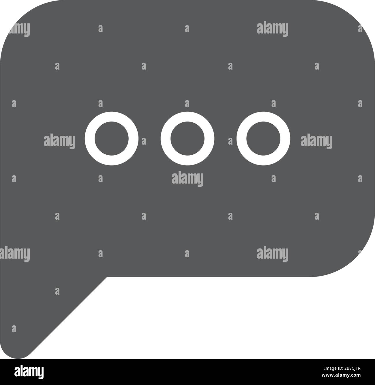 Simply vector chat bulb symbol isolated on white background Stock ...