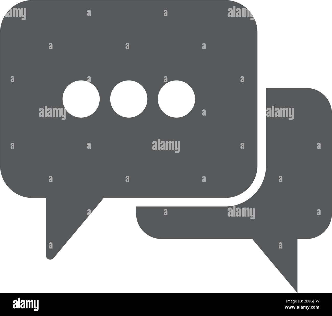 Simply vector chat bulb symbol isolated on white background Stock ...