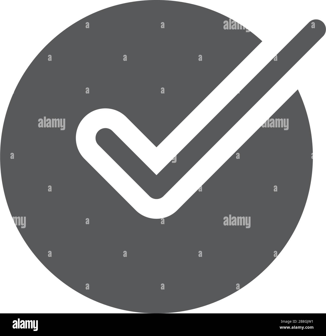 Check Time Icon Logo Design Element isolated on white background Stock ...