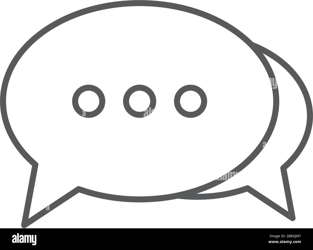 Simply vector chat bulb symbol isolated on white background Stock ...