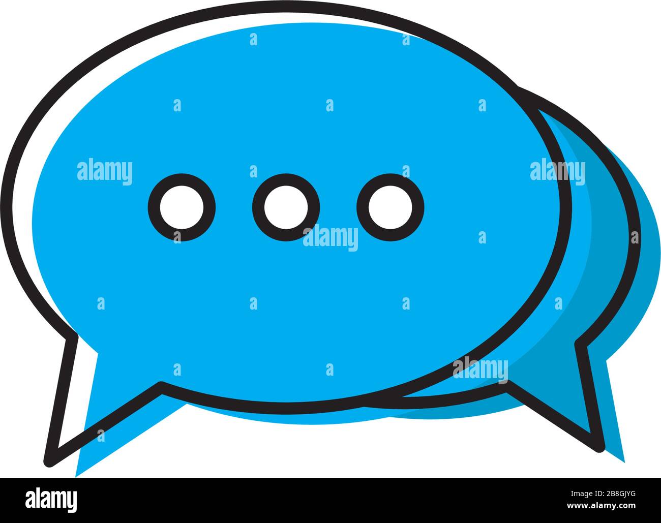 Simply vector chat bulb symbol isolated on white background Stock ...