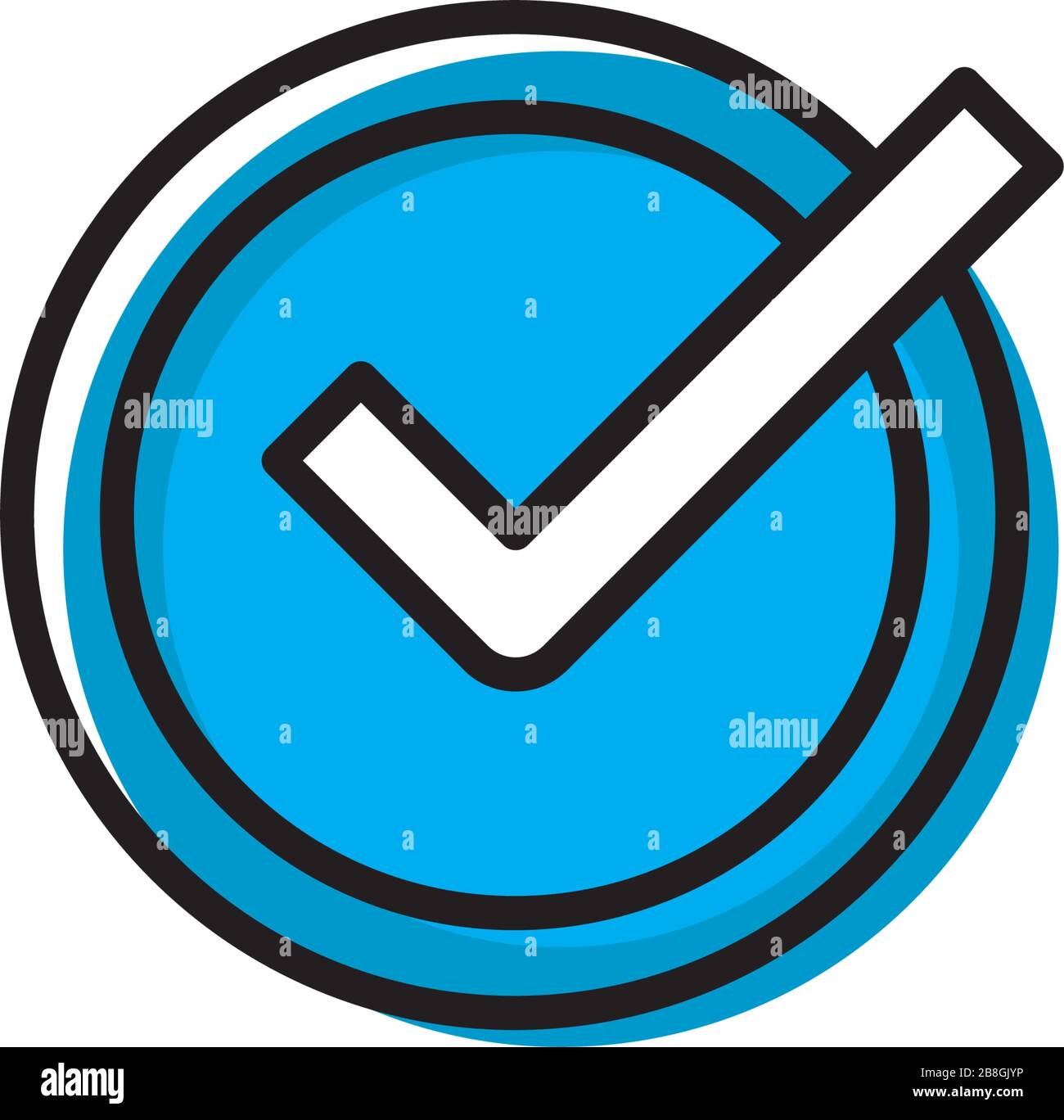 Check Time Icon Logo Design Element isolated on white background Stock ...