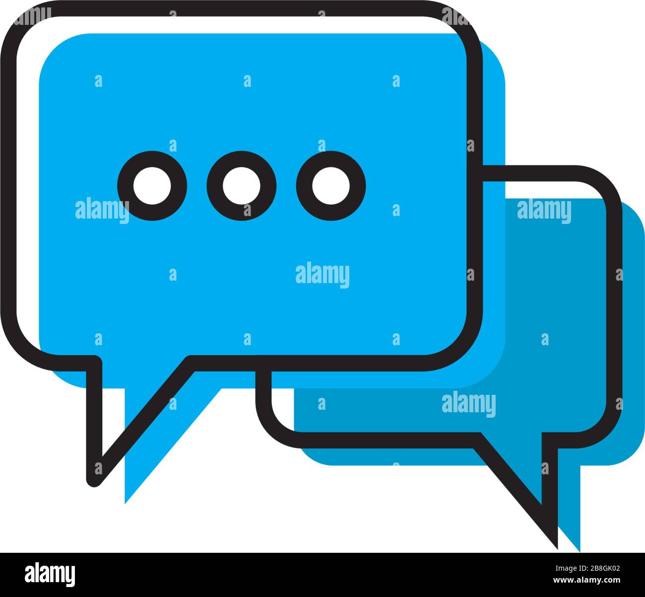 Simply vector chat bulb symbol isolated on white background Stock ...