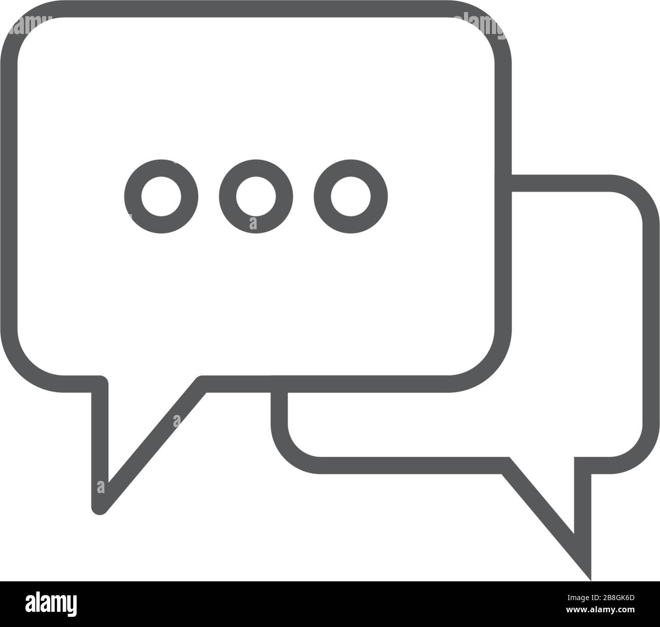 Simply vector chat bulb symbol isolated on white background Stock ...