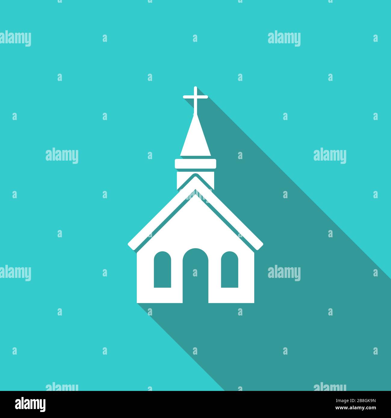 Church icon on white background Vector illustration Stock Vector Image ...
