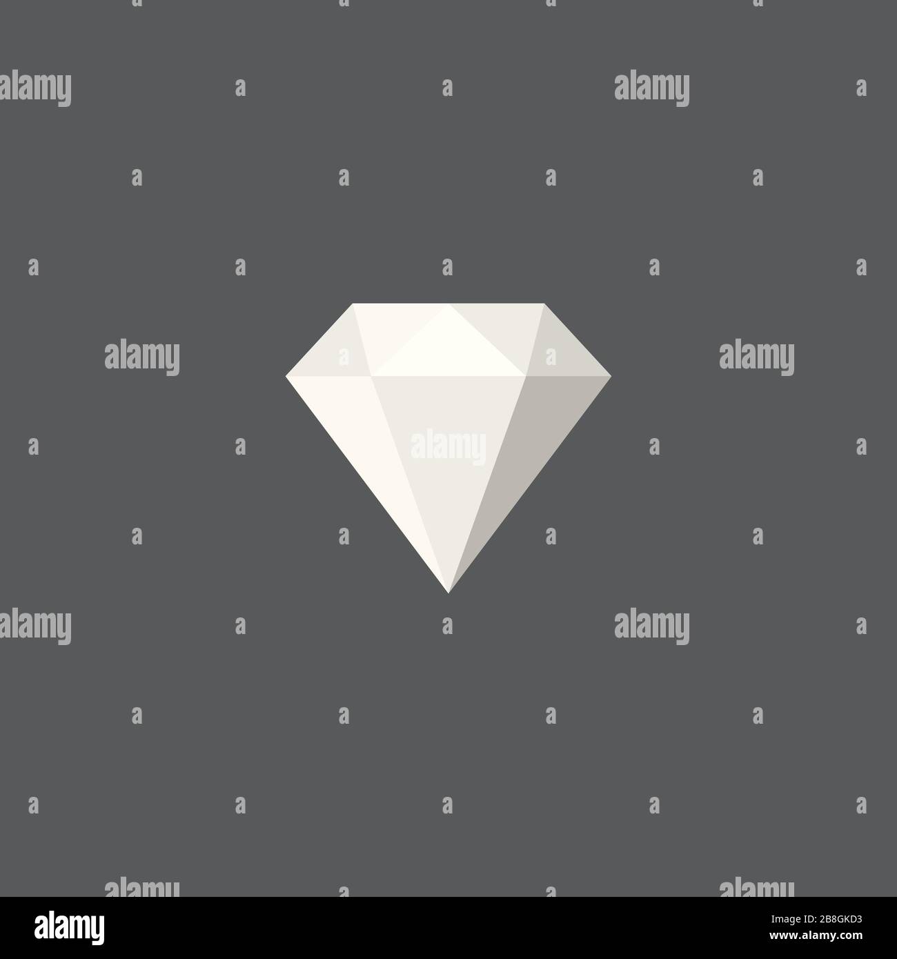 Diamond line icon, outline vector sign, linear style pictogram isolated ...