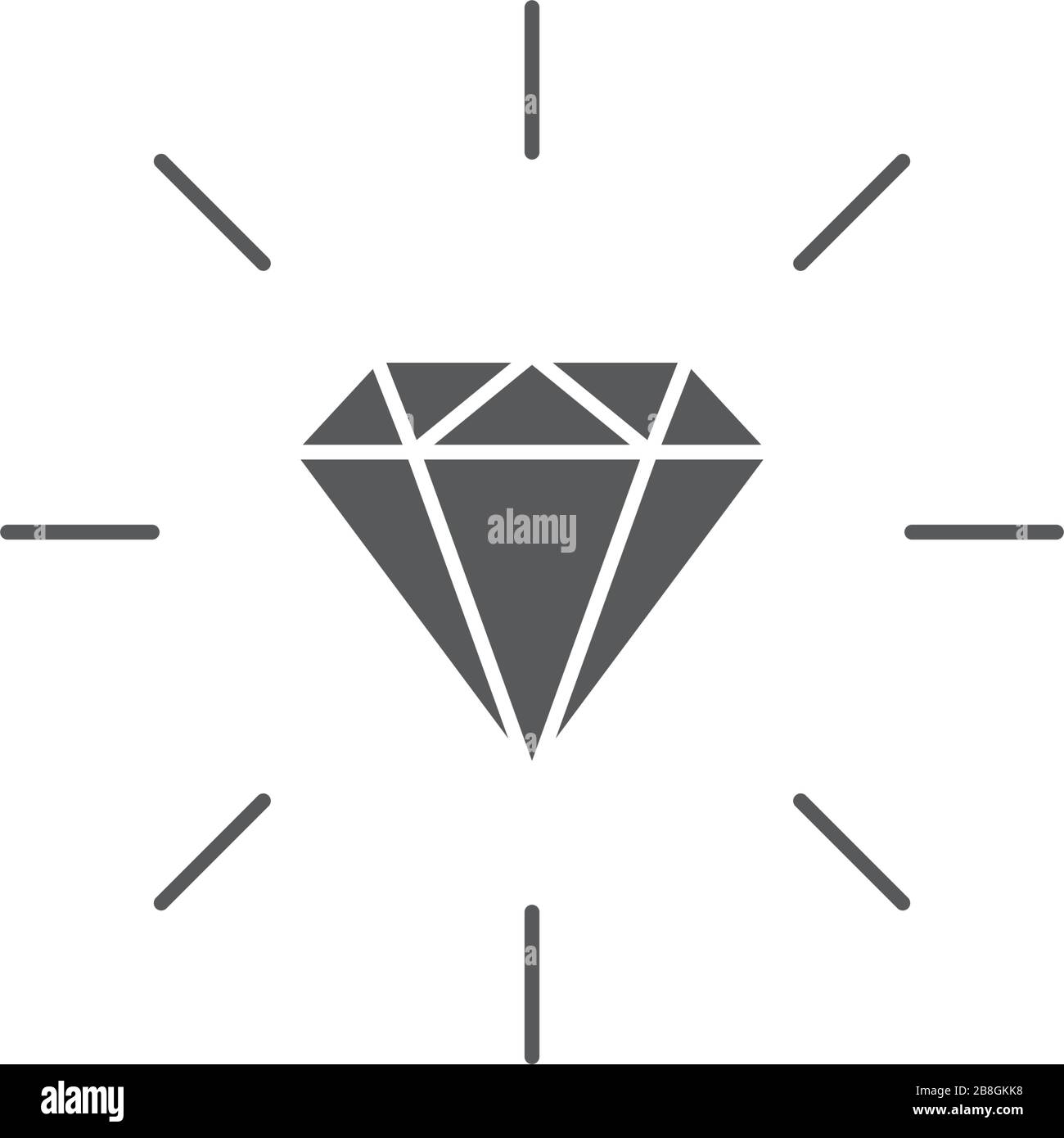 Diamond line icon, outline vector sign, linear style pictogram isolated ...