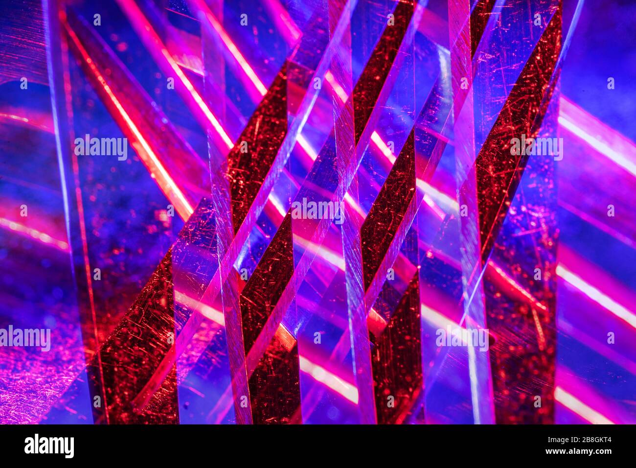 The abstract photo, mirrored sharp shapes bright Stock Photo - Alamy