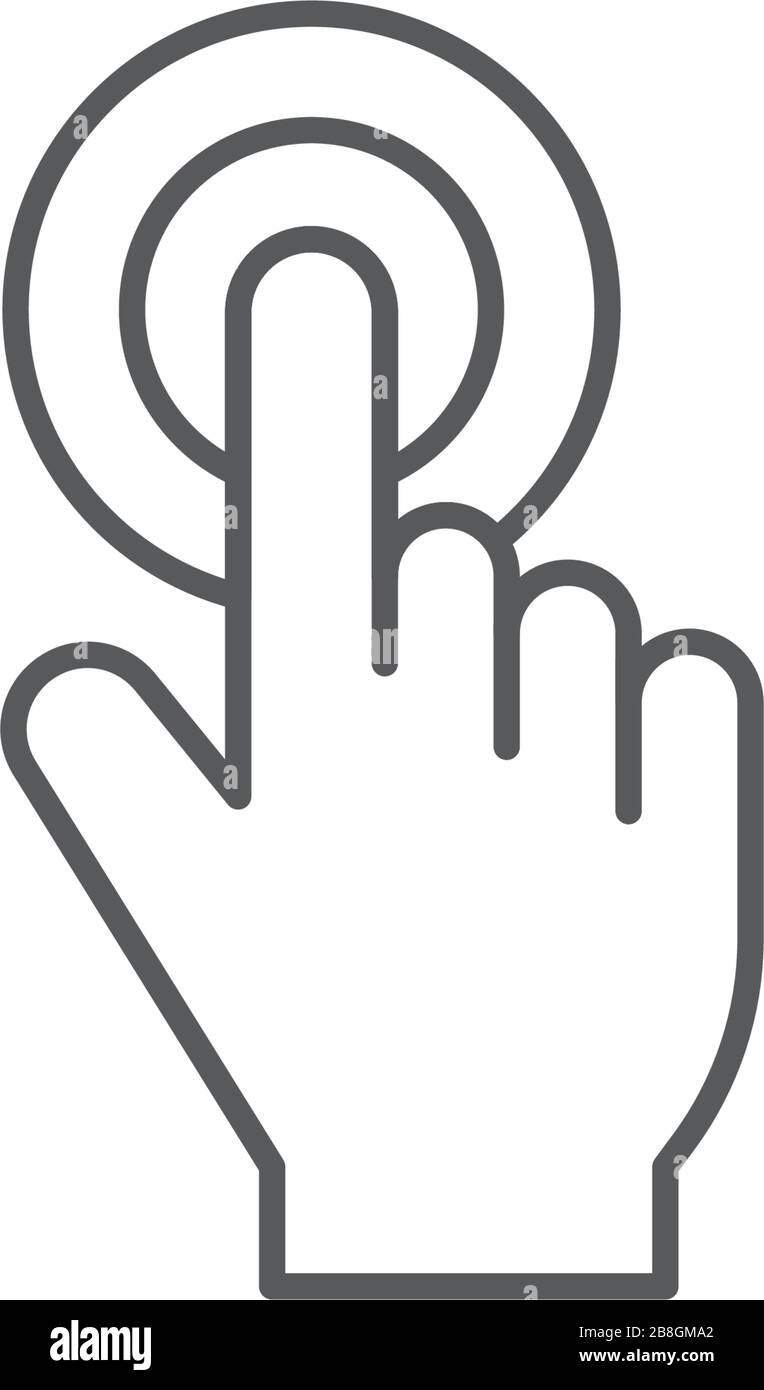 Touch icon perfect line style. Element of web icon for mobile concept ...