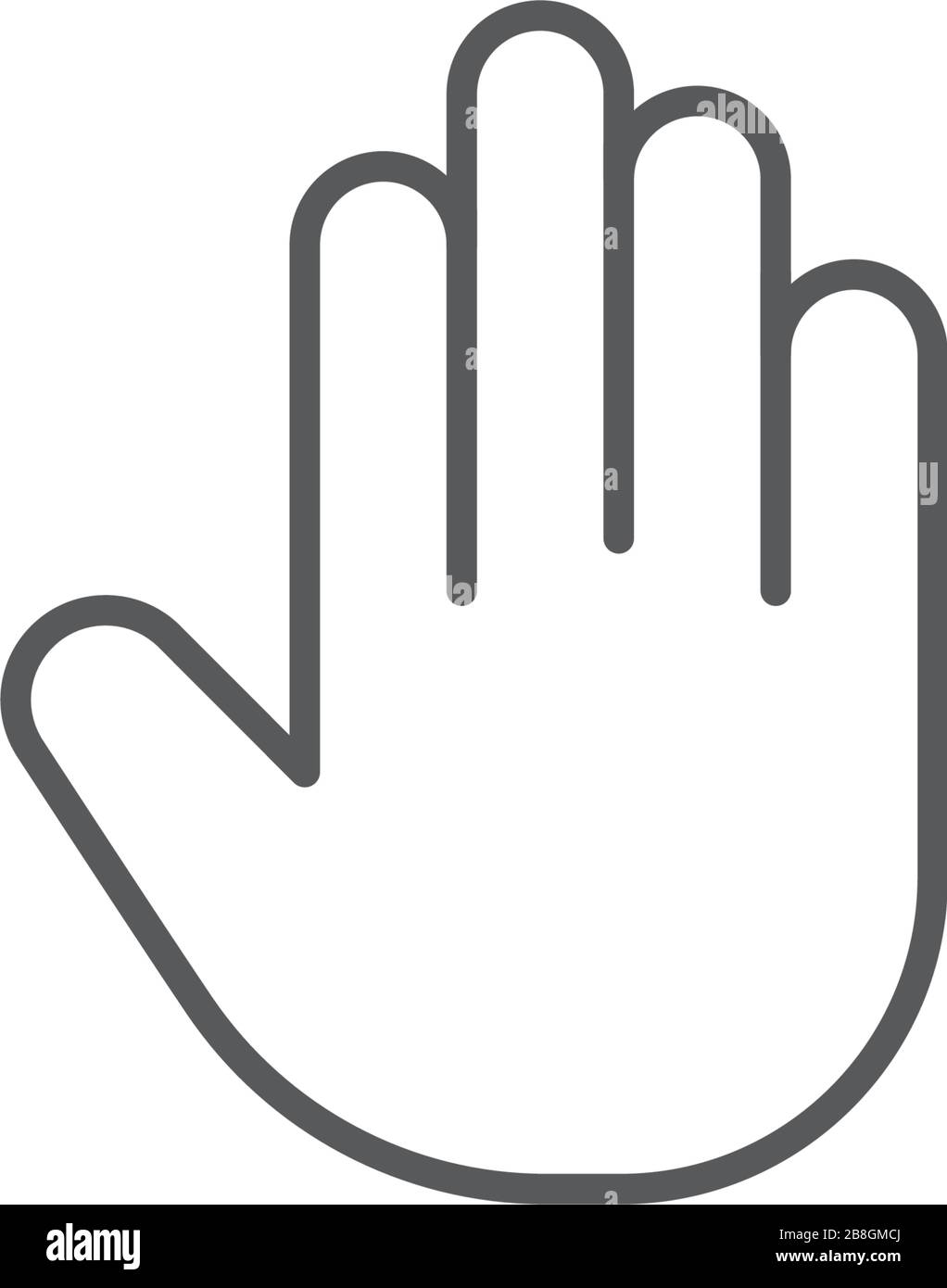 Stop Hand Icon