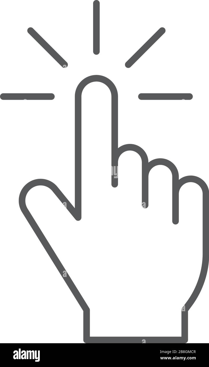 Touch icon perfect line style. Element of web icon for mobile concept ...