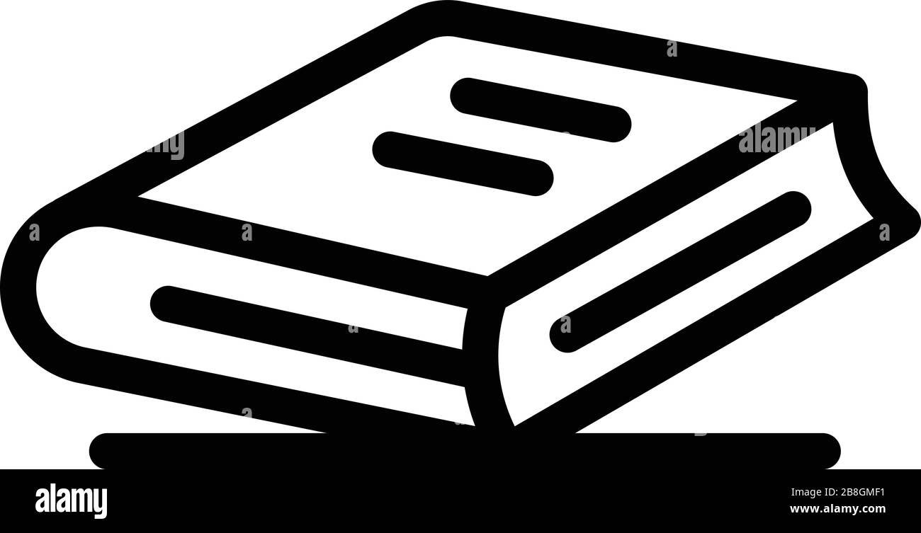 Closed book icon outline style Stock Vector Images - Alamy