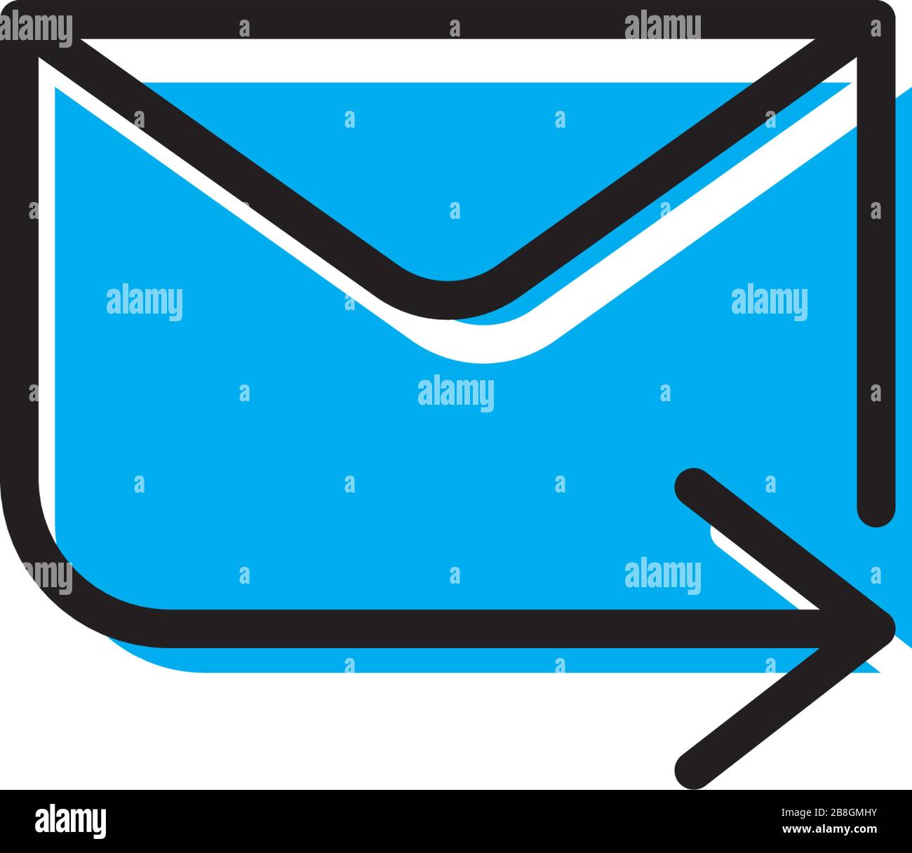 Sending a message icon vector isolated on white background Stock Vector ...