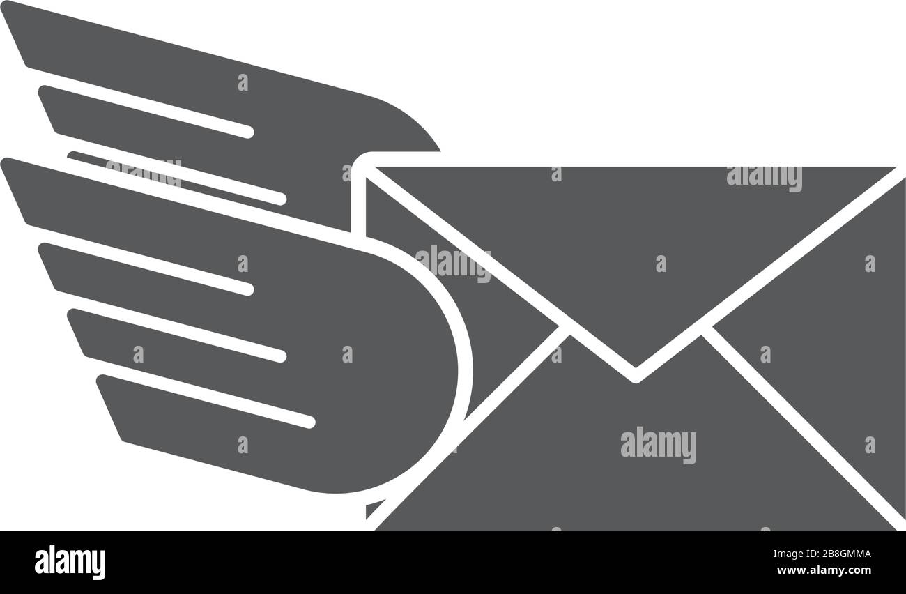 Sending a message icon vector isolated on white background Stock Vector ...