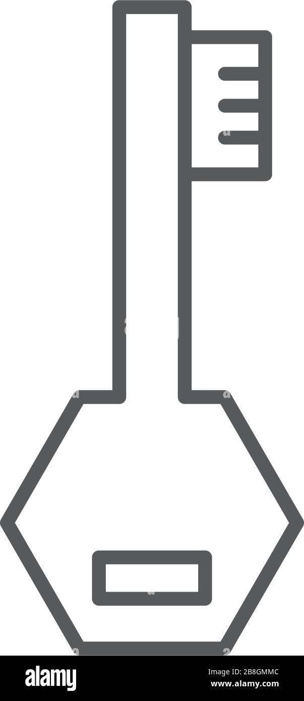 Key Icon in trendy flat style isolated on white background Key symbol ...