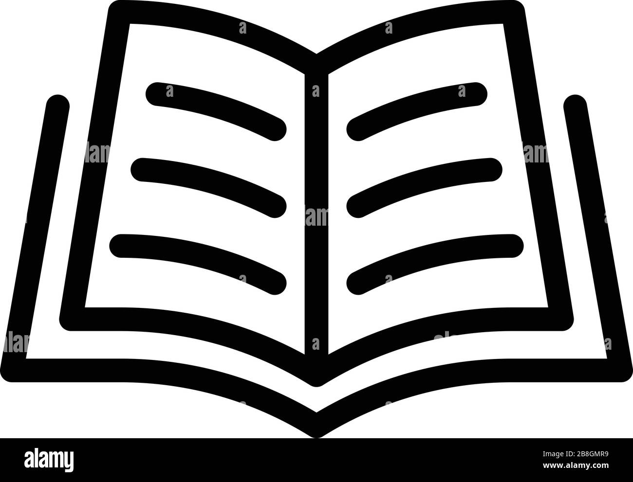 Open brochure icon, outline style Stock Vector Image & Art - Alamy