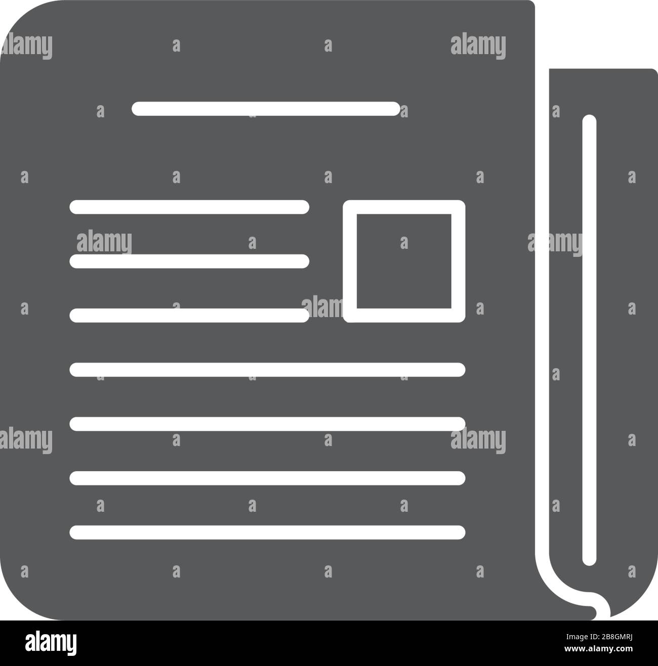 open magazine icon vector isolated on white background Stock Vector ...