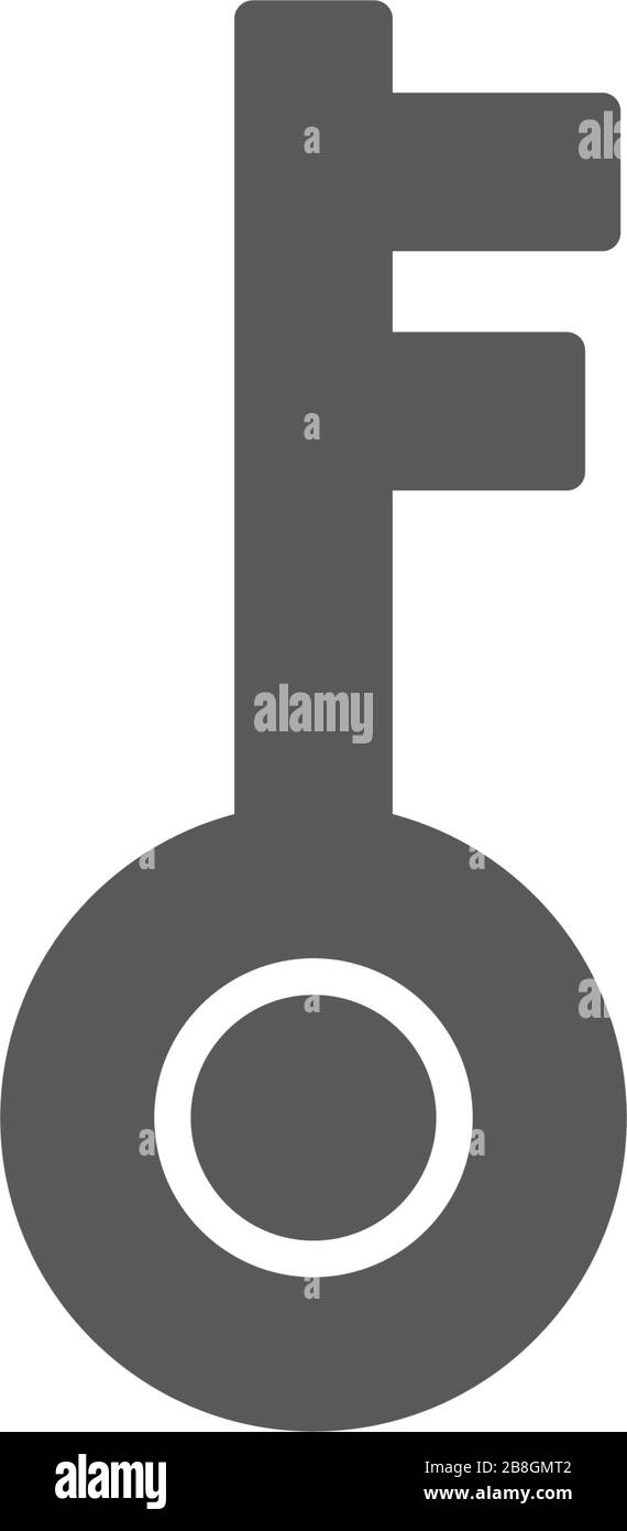 Key Icon in trendy flat style isolated on white background Key symbol ...