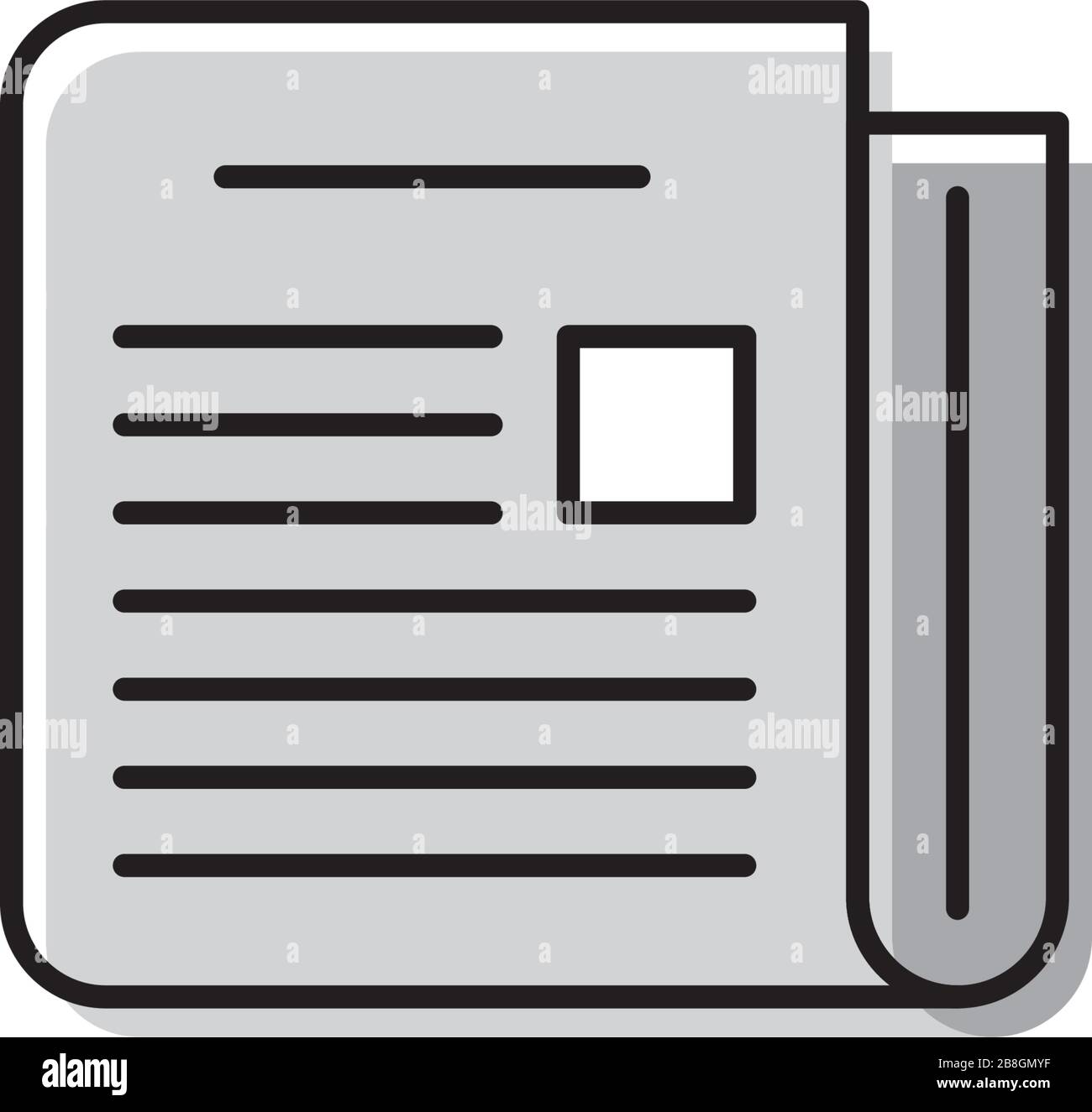 open magazine icon vector isolated on white background Stock Vector ...