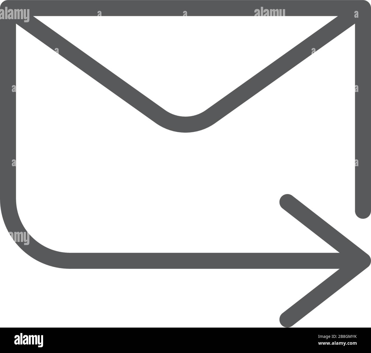 Sending a message icon vector isolated on white background Stock Vector ...