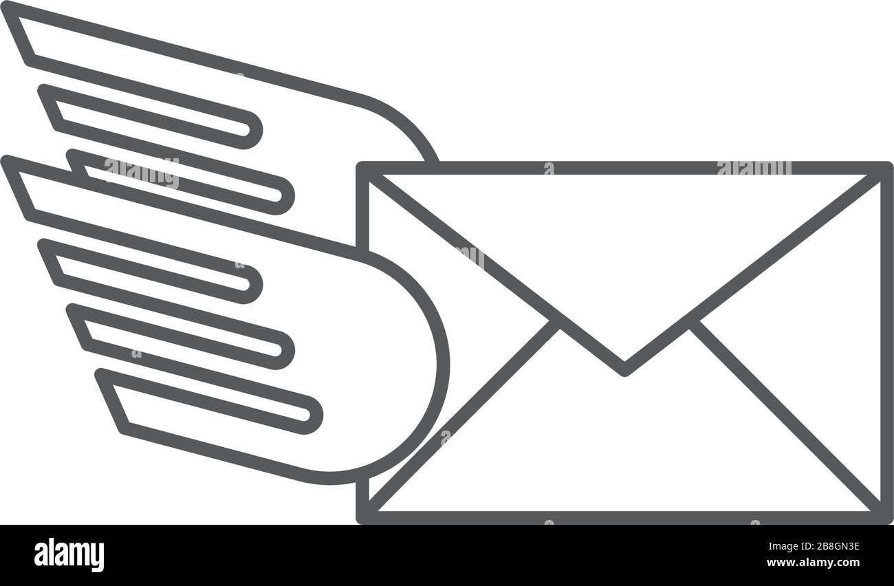 Sending a message icon vector isolated on white background Stock Vector ...