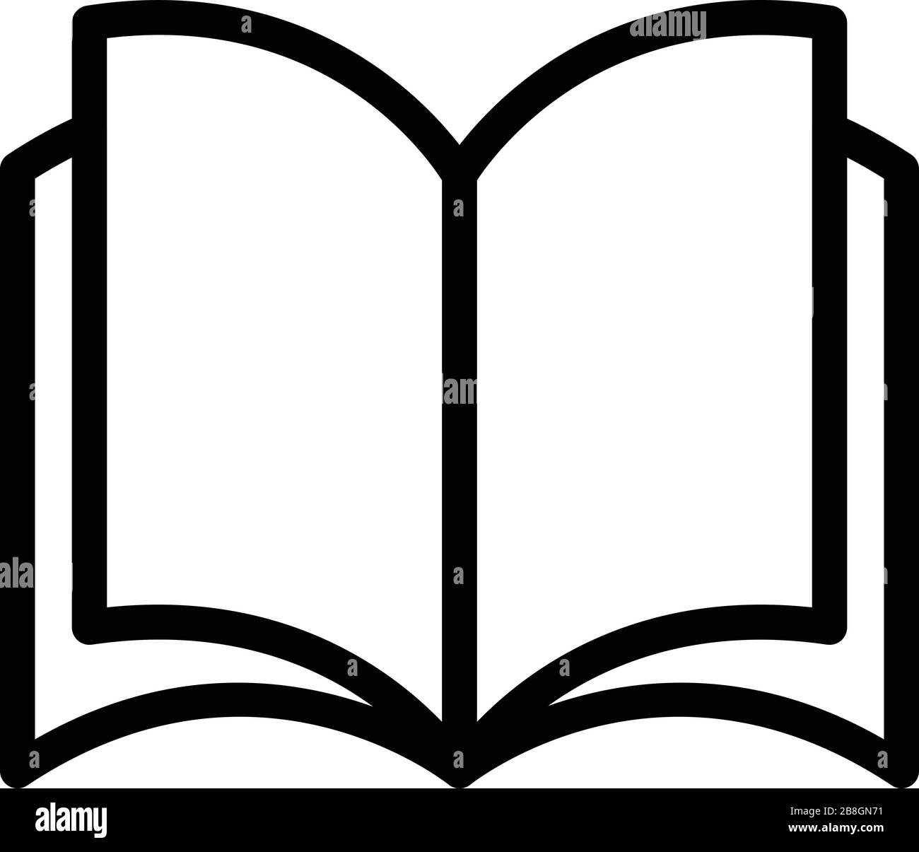 Open magazine icon, outline style Stock Vector Image & Art - Alamy