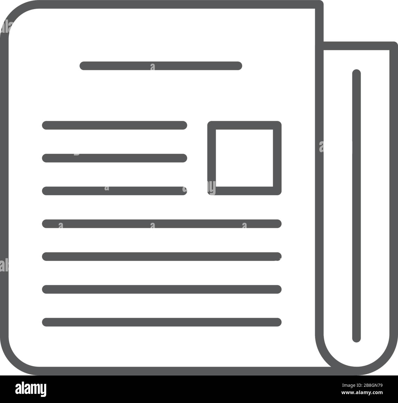 open magazine icon vector isolated on white background Stock Vector ...