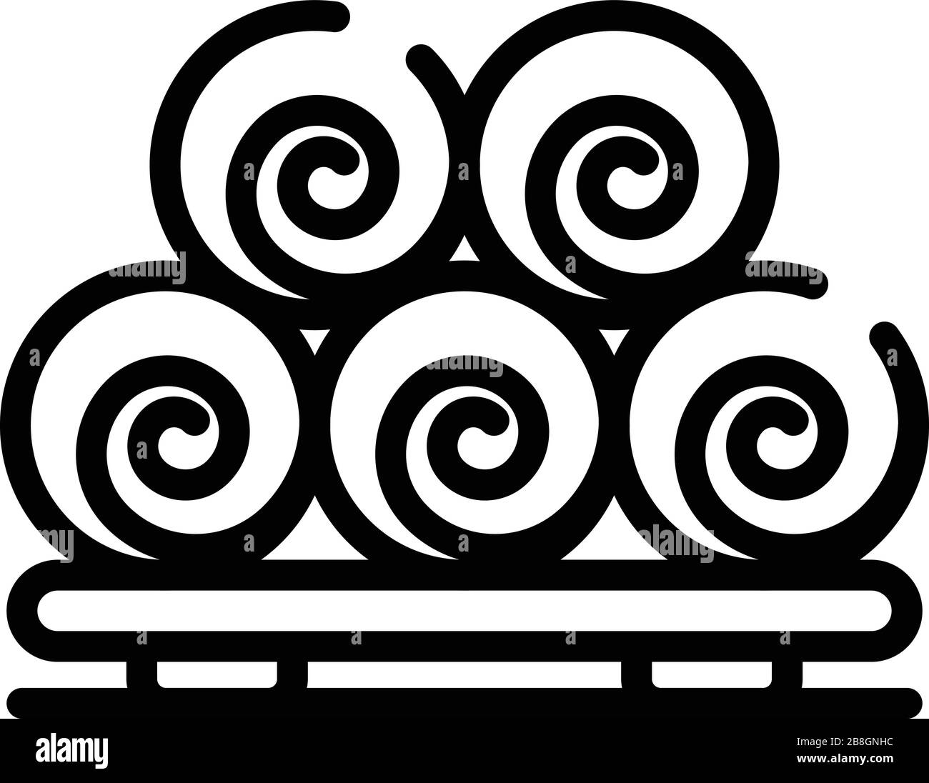 White kitchen towels Black and White Stock Photos & Images - Alamy