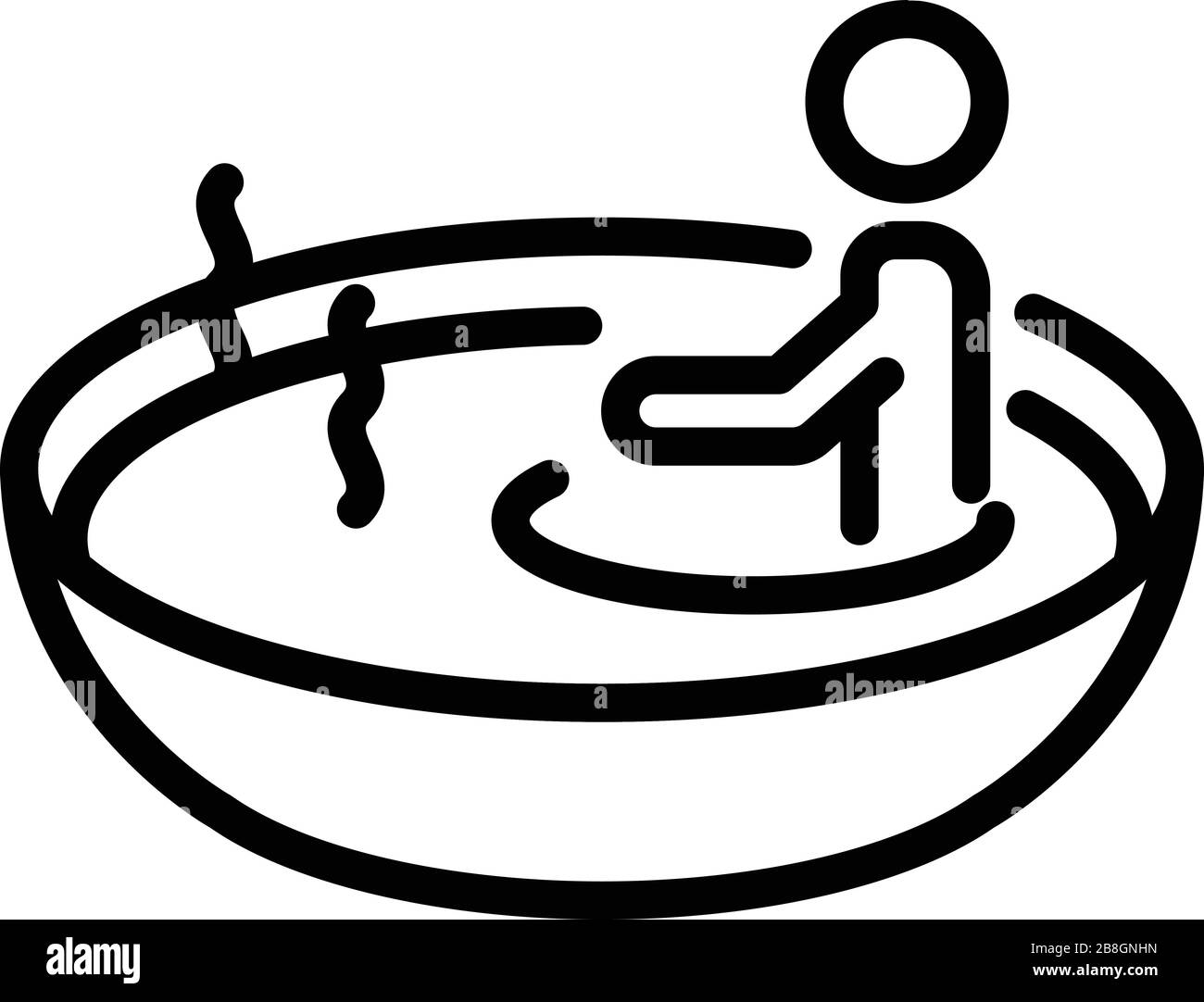 Empty sauna steam room water Stock Vector Images - Alamy