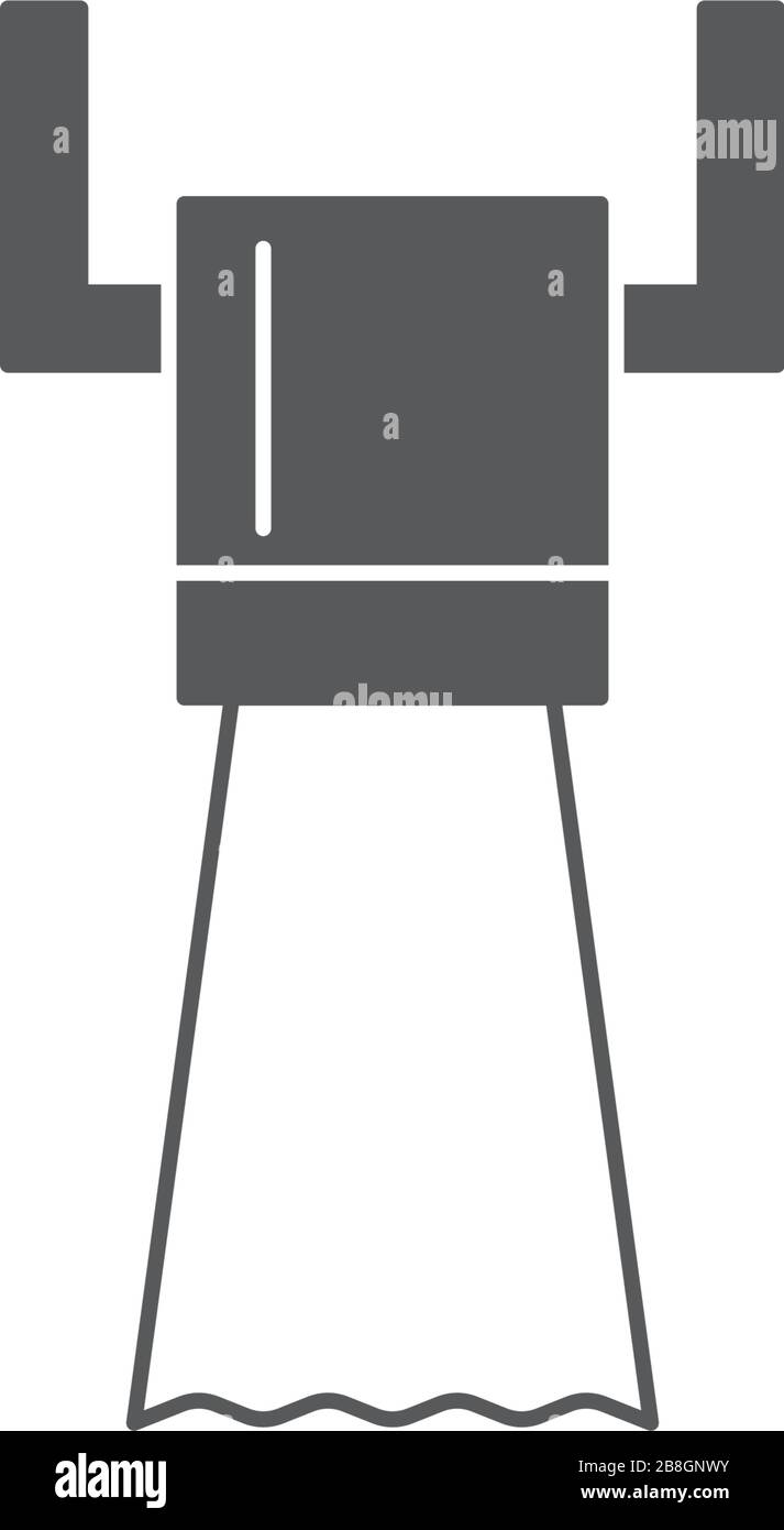 Simple flat spotlight vector icon. Spot light pictogram. Emblem ...