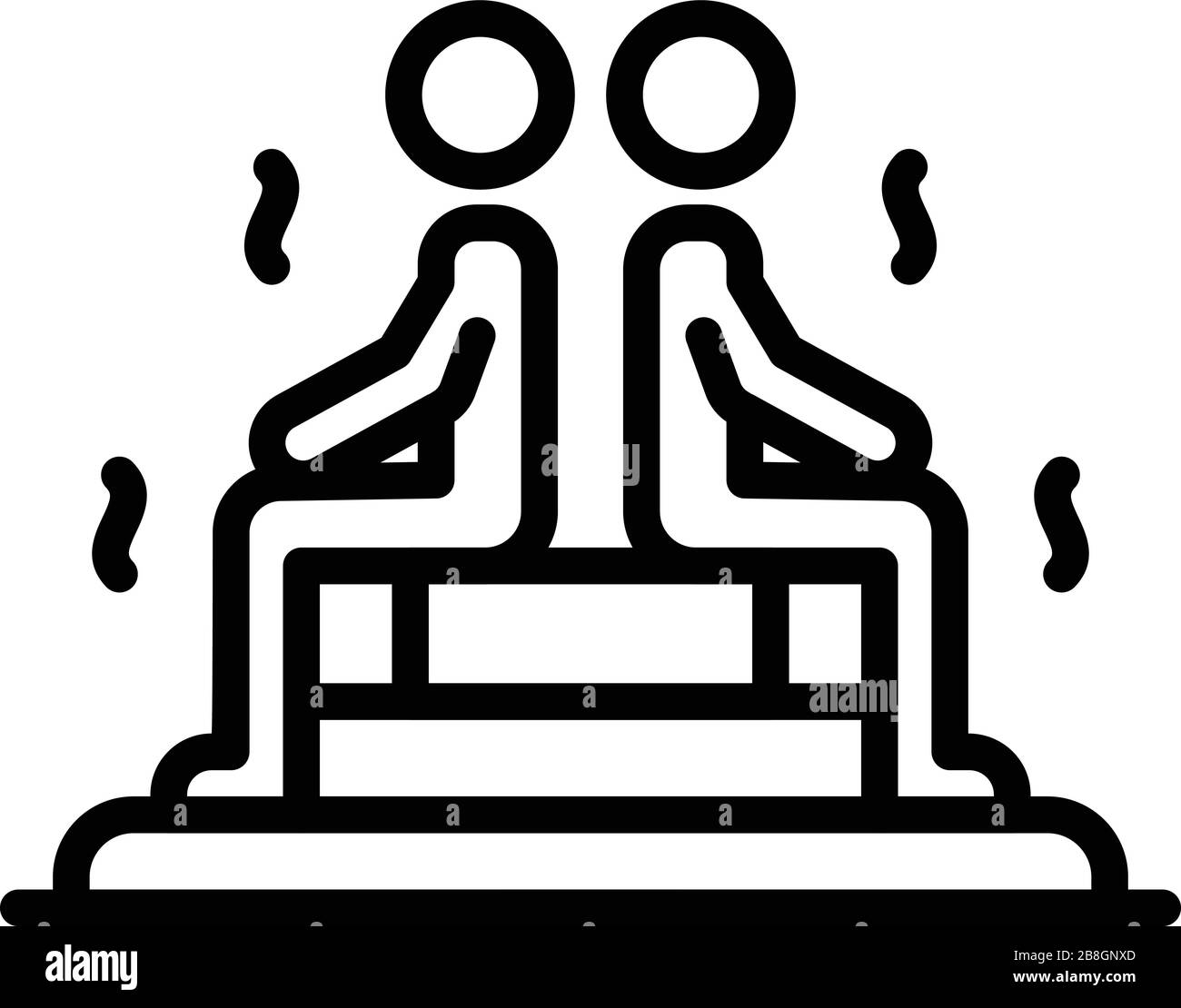 Two people in hot Stock Vector Images - Alamy