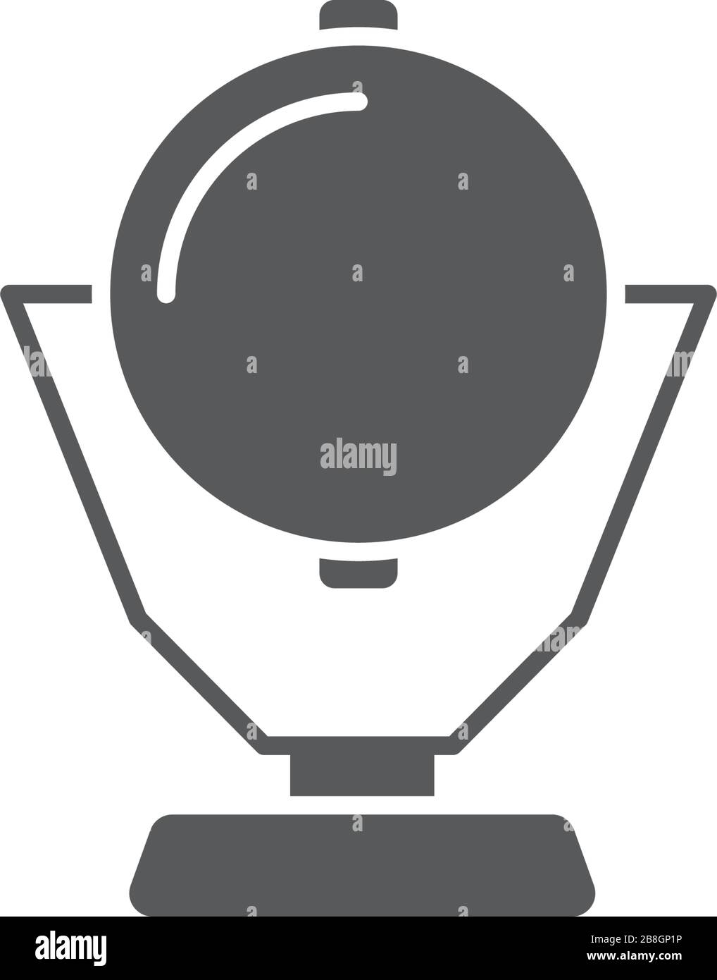 Simple flat spotlight vector icon. Spot light pictogram. Emblem ...