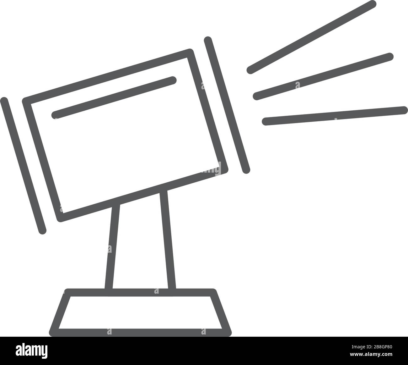 Simple flat spotlight vector icon. Spot light pictogram. Emblem ...