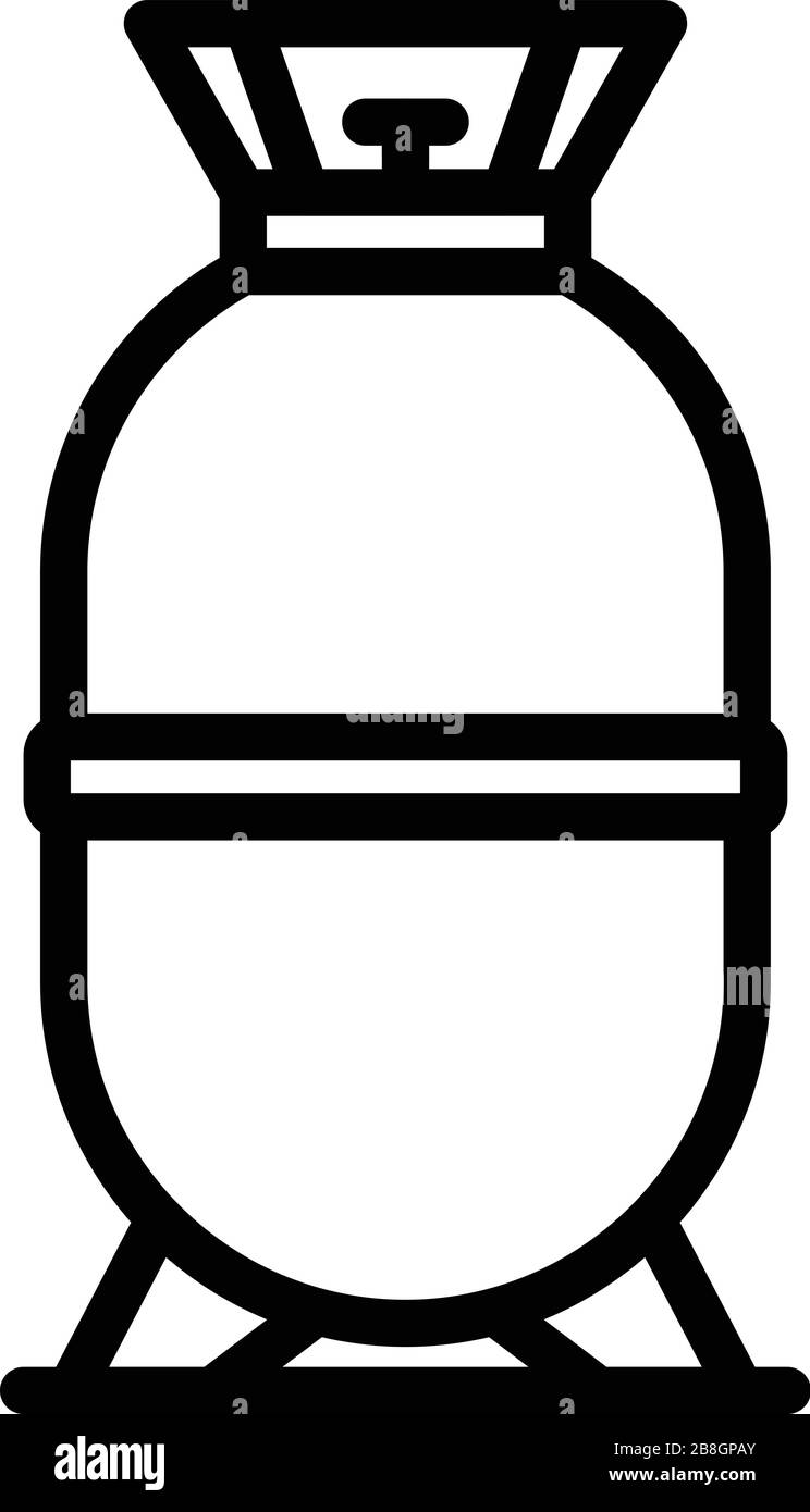 Gas tank icon, outline style Stock Vector Image & Art - Alamy