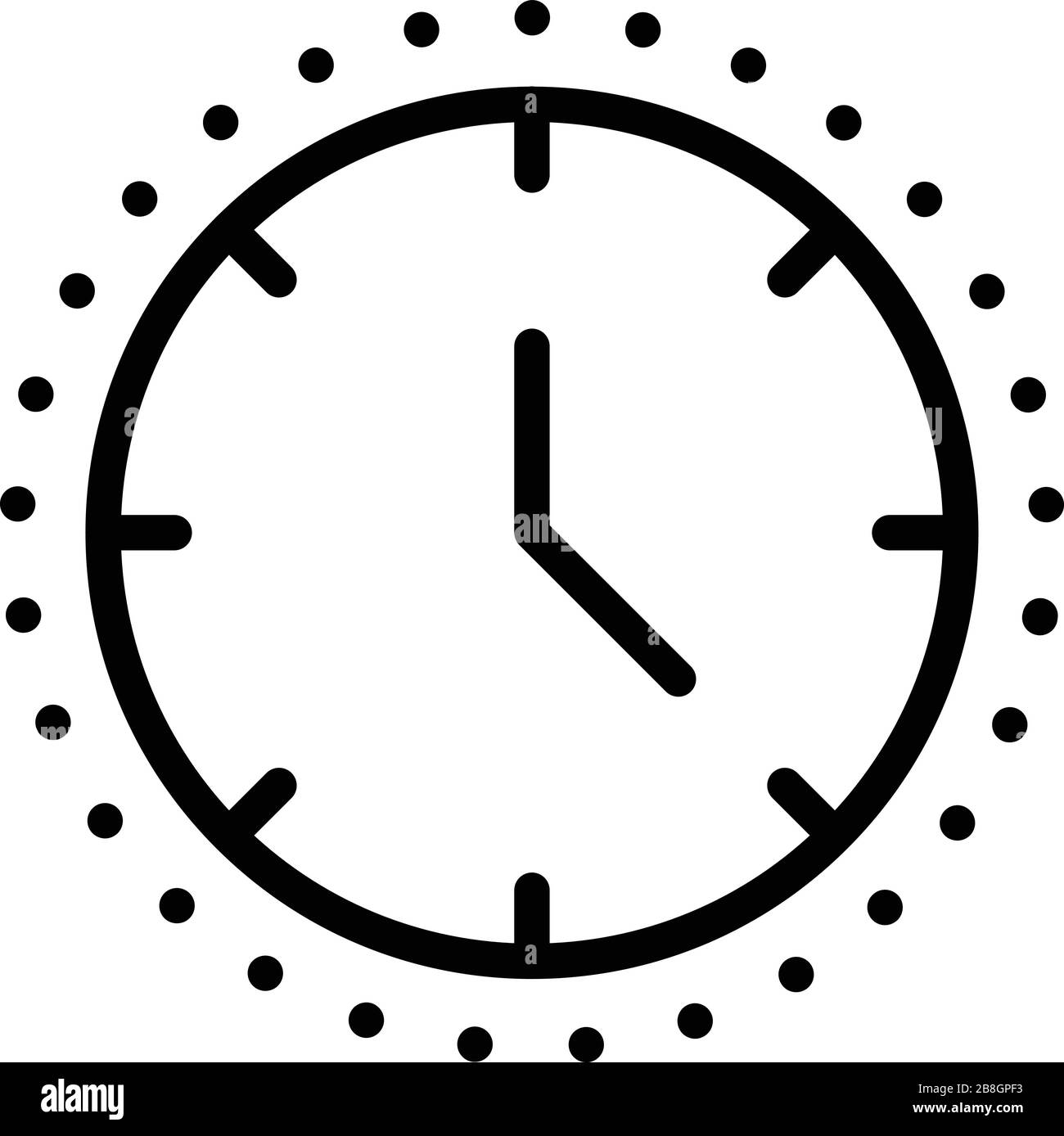 Marks clock Stock Vector Images - Alamy