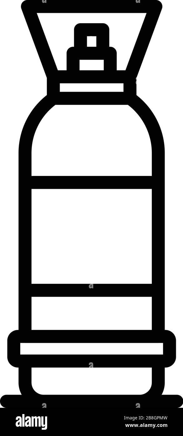 Vertical gas cylinder icon, outline style Stock Vector Image & Art - Alamy
