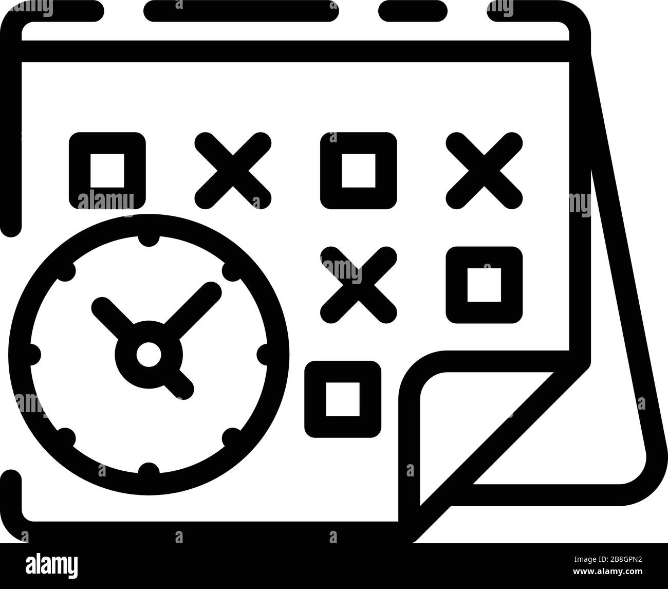 Temporary calendar icon, outline style Stock Vector Image & Art - Alamy