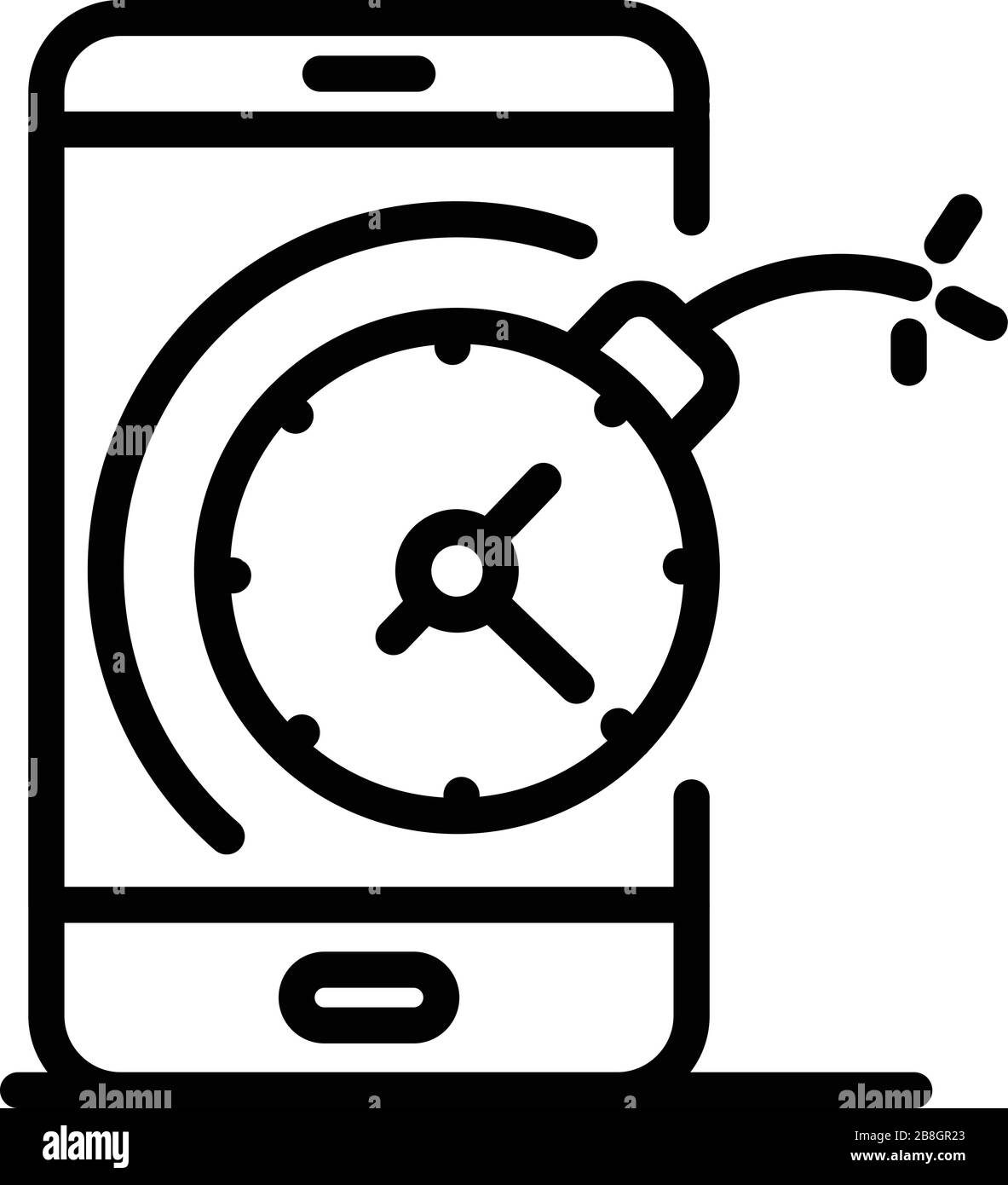 Time bomb icon Black and White Stock Photos & Images - Alamy