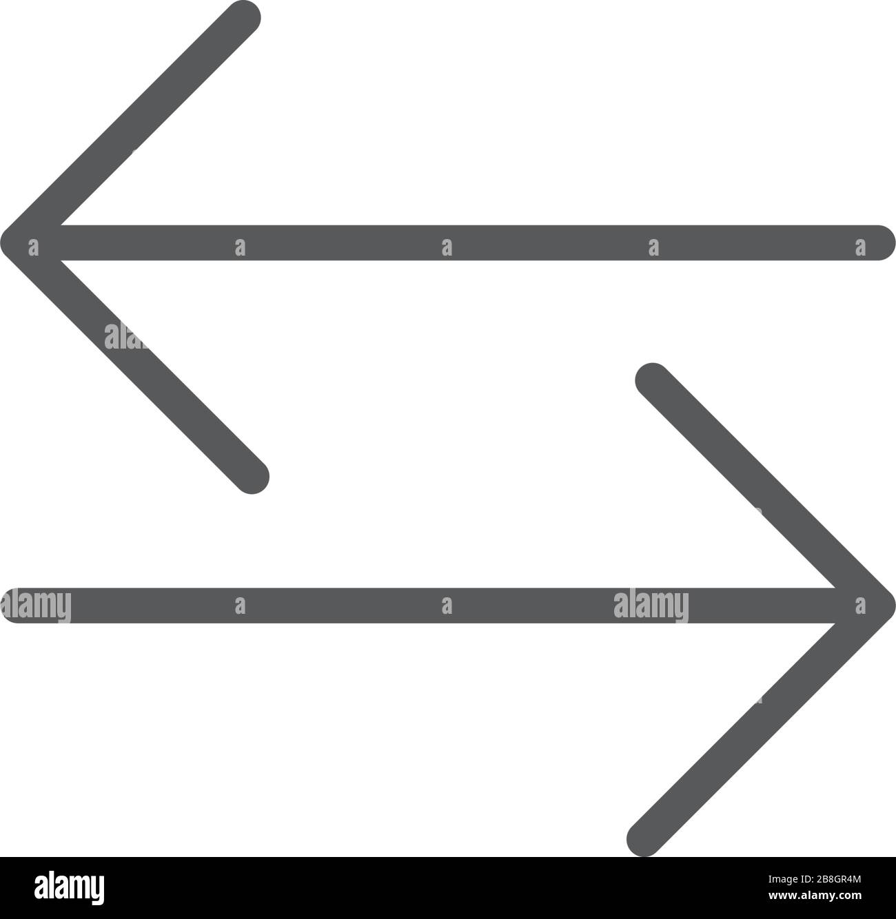 Transfer arrows outline icon. linear style sign for mobile concept and ...