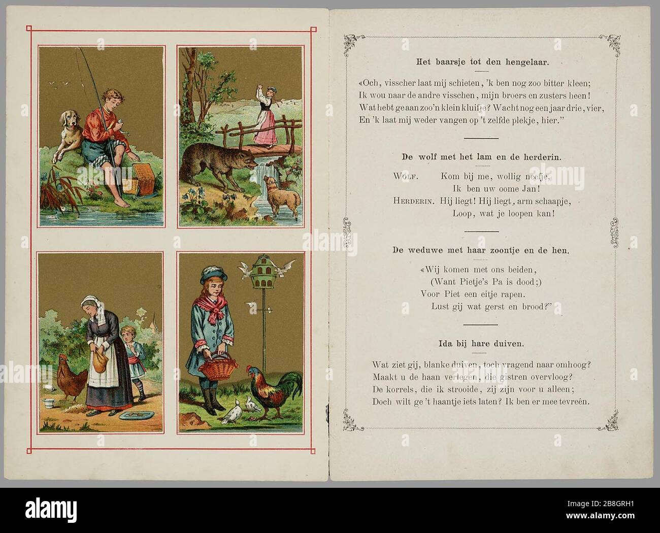 Gouden prentjes en lieve versjes Stock Photo - Alamy