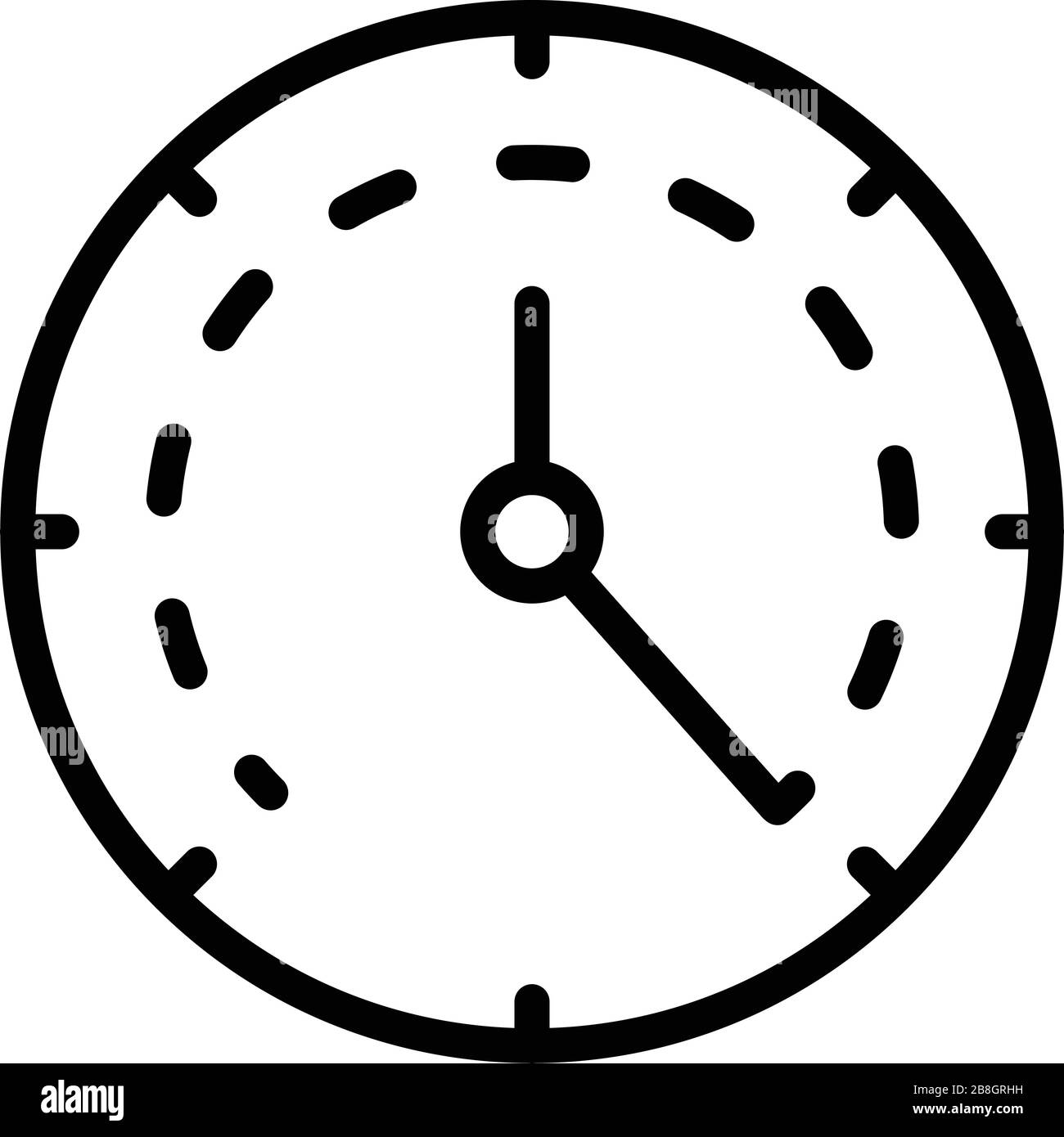 Analog clock icon, outline style Stock Vector Image & Art - Alamy