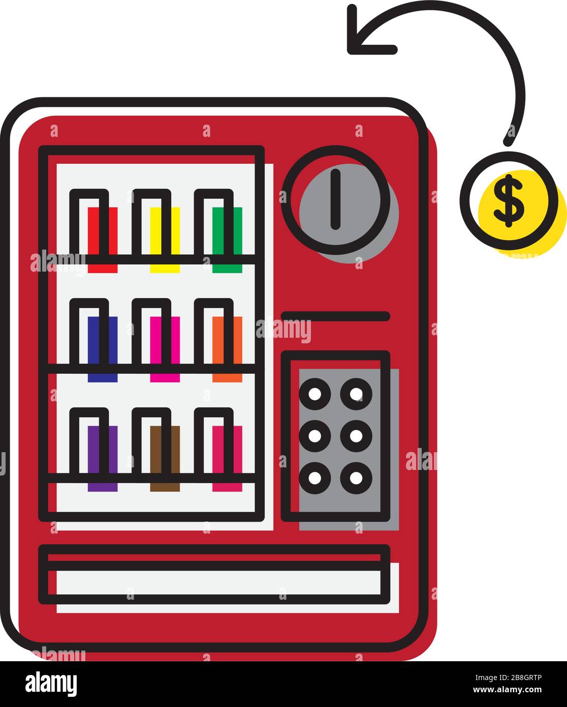 Drink vending machines Stock Vector Images - Alamy