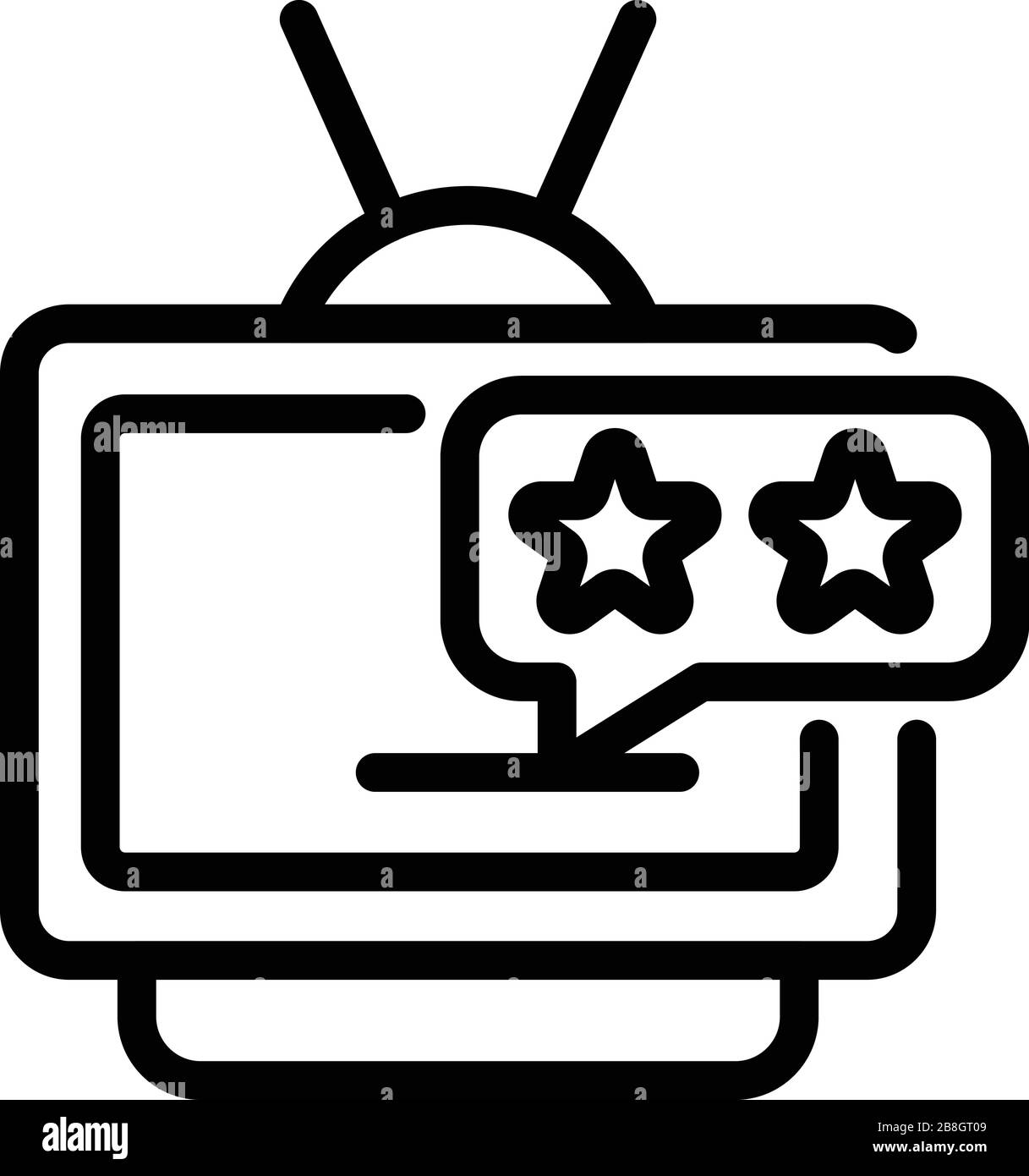 Tv rating icon, outline style Stock Vector Image & Art - Alamy