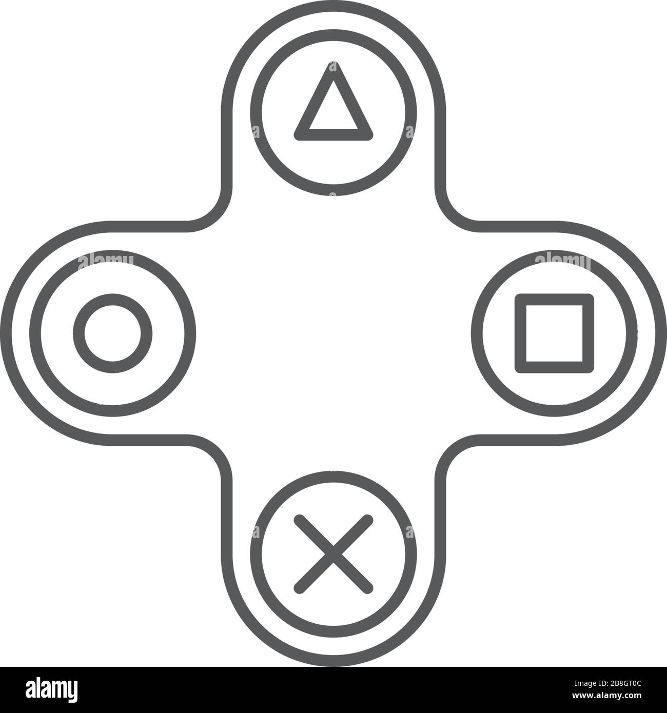 Joystick buttons vector icon isolated on white background Stock Vector ...