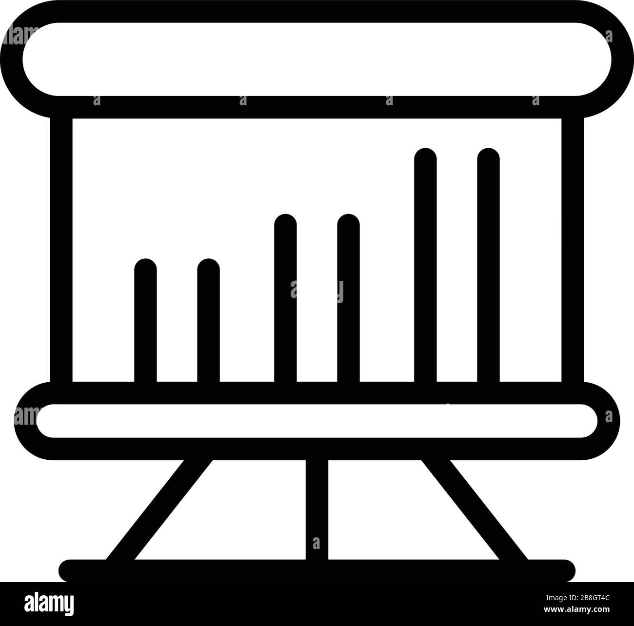 Flipchart chart icon, outline style Stock Vector Image & Art - Alamy