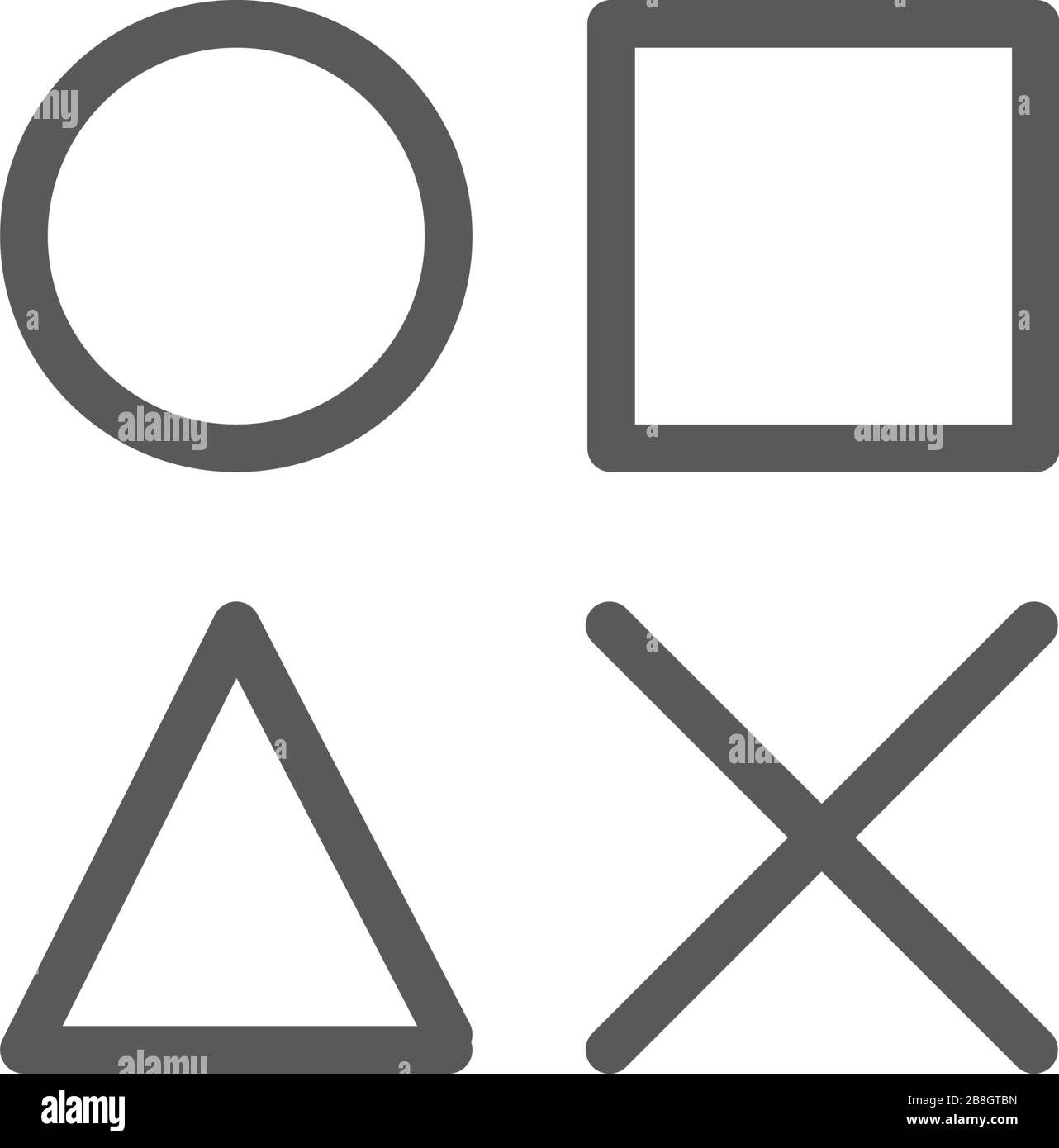 Joystick buttons vector icon isolated on white background Stock Vector ...