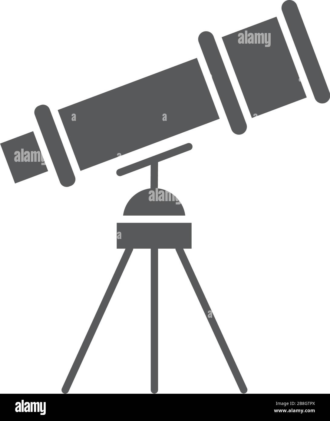 Telescope vector icon,isolated on white background Stock Vector Image ...