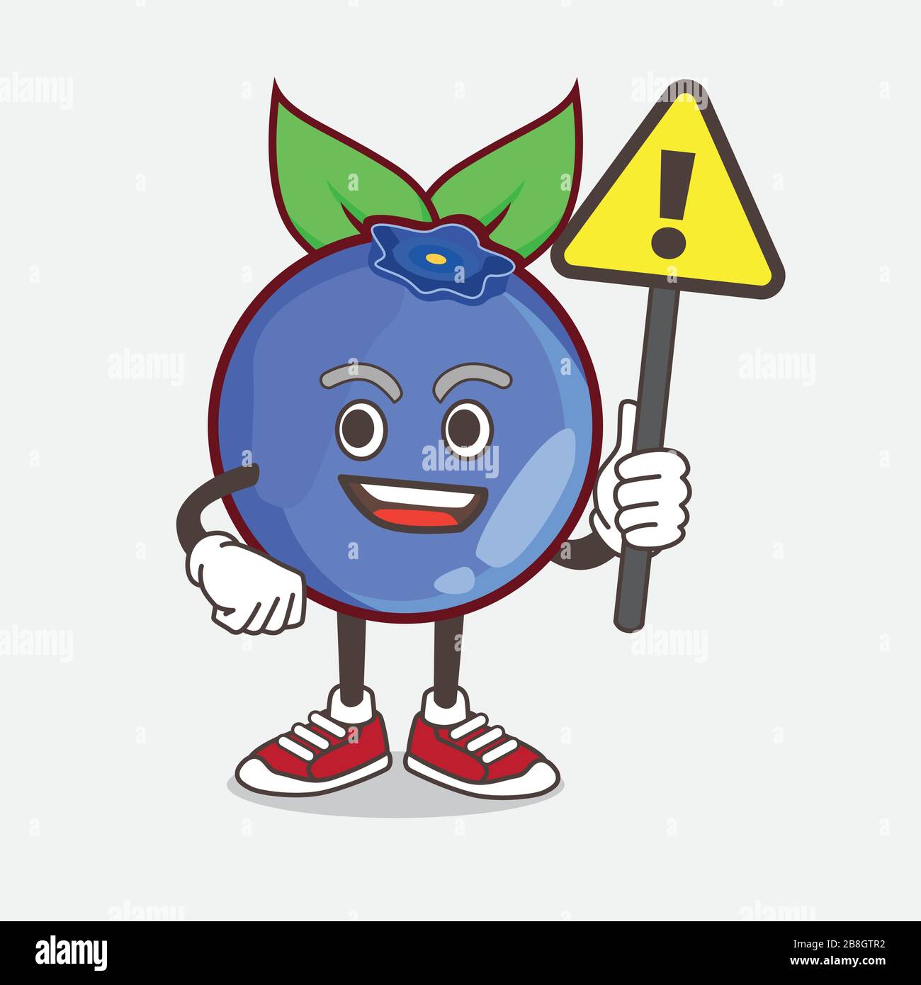 An illustration of blueberry fruit cartoon mascot character Stock ...