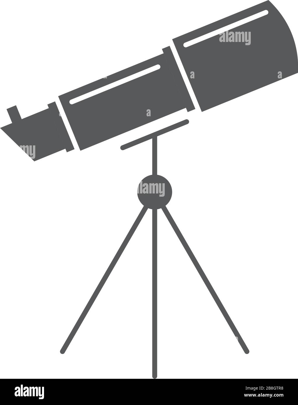 Telescope vector icon,isolated on white background Stock Vector Image ...