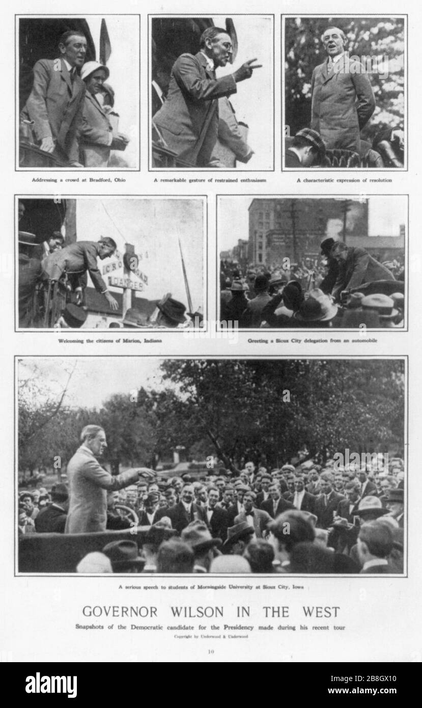 Governor (Woodrow) Wilson in the West Stock Photo - Alamy